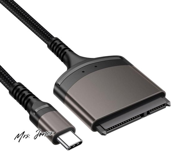 Mrs. Jones SATA naar USB - Nylon Gevlochten Kabel - 25 inch SATA Harde ...