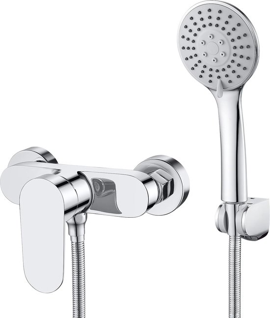 Stijlvolle Wandgemonteerde Douchekraan Set met Handdouche en 3 ...