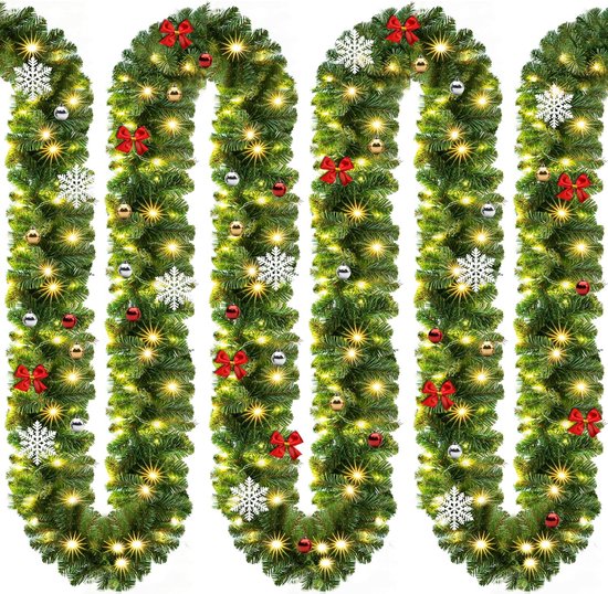 Kerstslinger met leds voor binnen en buiten van 5 meter, naar keuze met ...