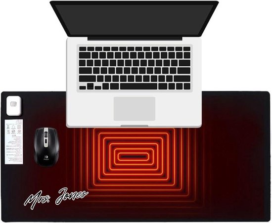 Mrs. Jones Smart verwarmde bureau-onderlegger muismat met verwarming en ...