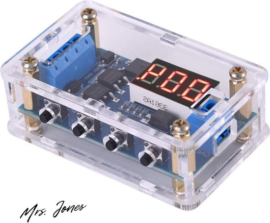Mrs. Jones Timer-relais-vertraging Dual MOS Digitale Programmeerbare DC ...