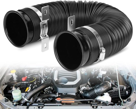 Flexibele luchtslang 76 mm 3 inch zwart voor auto luchtinlaatsysteem | bol