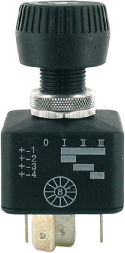 Draai schakelaar 3 standen 12V | bol