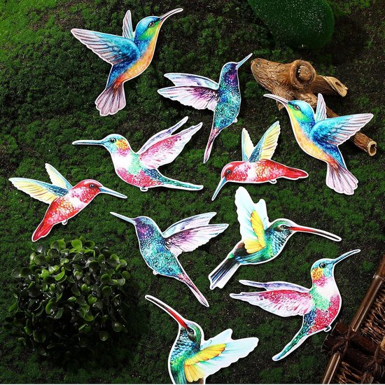 Mrs. Jones 10 stuks aquarel kolibrie vliegenhordeur magneten ...