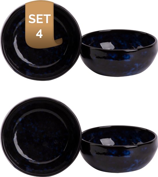 Palmer - Bama Blue - Schaal - Kom - 4 stuks - 30 cl - ø 12 cm - Blauw ...