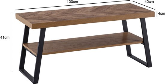 Rootz Modern Storage Bench - Simple Seating - Shoe Organiser - Robust ...