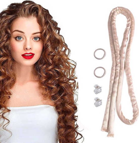 Small Curling Irons Headband - Heatless No Heat Curls for Sleeping - Thin Curls... | bol