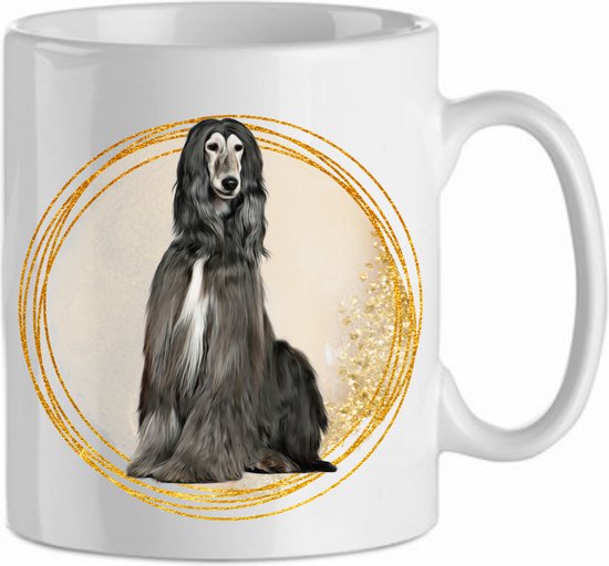 Mok Afgan hound 1-3 |Hond| Hondenliefhebber||Dog| Cadeau voor hem ...