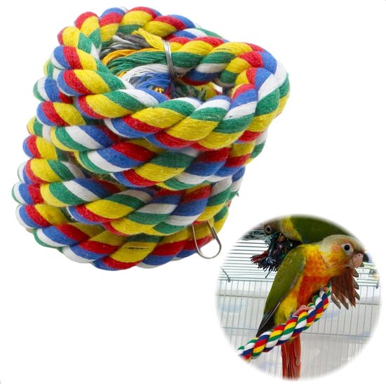 Vogel touw schommel klimspiraal - katoenen hangend klimtouw voor ...