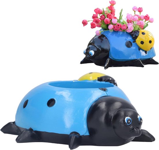 Bloempot hars Lieveheersbeestjes - Realistisch Duurzaam Succulent Plant ...