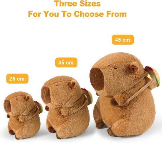 Equivera Capybara Knuffel - Capibara Knuffel - Capibara Pluche ...