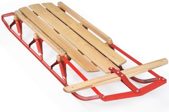 Houten Slee voor Kinderen en Volwassenen - Perfect voor Sneeuwpret en ...