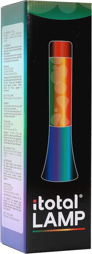 Lava-lamp 40 cm - Regenboogkleuren en Hypnotiserend Effect voor ...