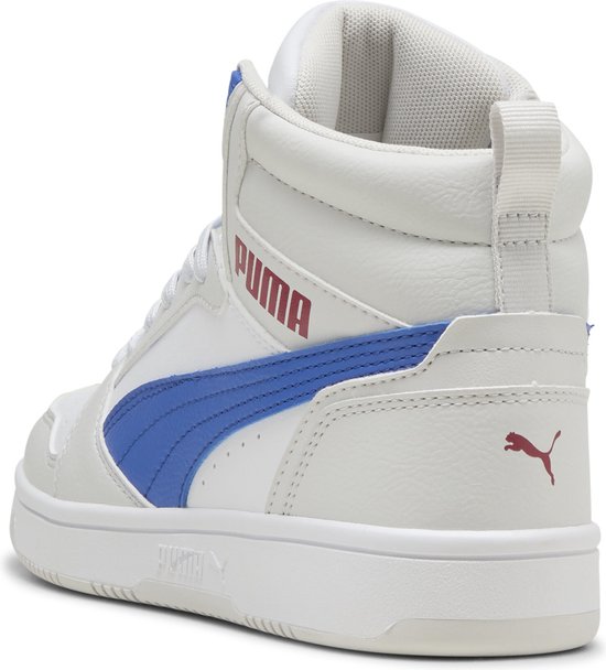 PUMA Puma Rebound V6 Mid Jr Unisex Sneakers - PUMA White-Vivid Blue ...
