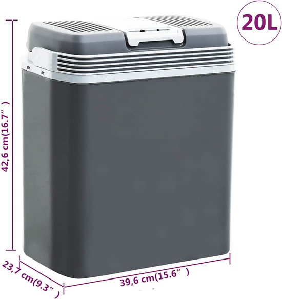 vidaXL - Koelbox - thermo-elektrisch - draagbaar - 12 - V - 230 - V - E - 20 - L | bol