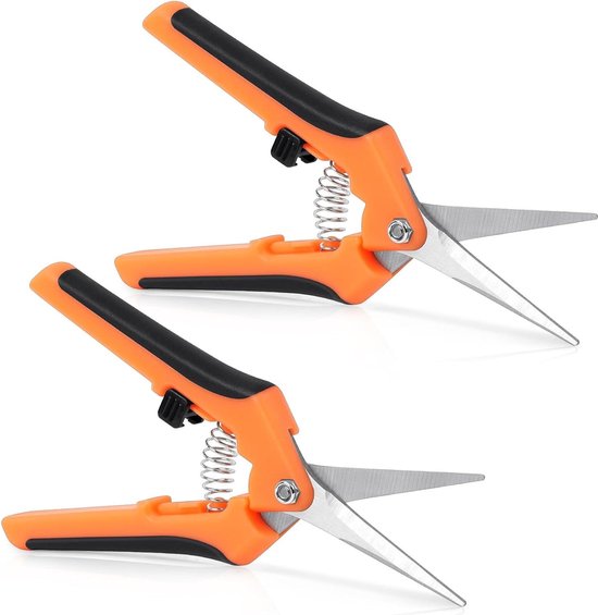 2 Pieces Eye Scissors Stainless Steel Plant Scissors- Precise Secateurs ...