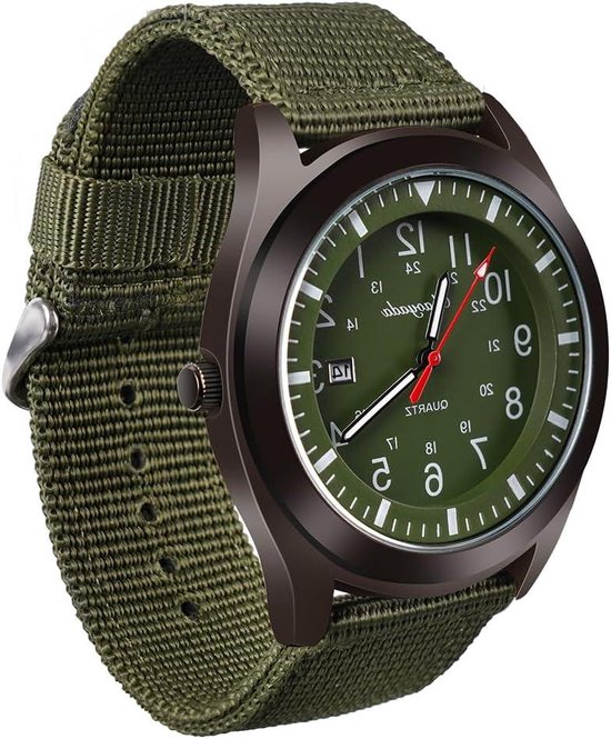 Vicloon Military Field Sport Watch - Analogue Quartz - Nylon Strap | bol