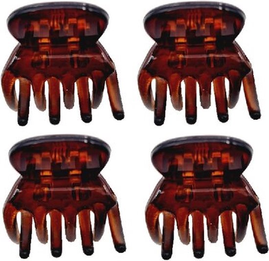Haarklemmen Basic Klein 2cm Bruin Haarspeld Haarclip Haarklem Haar Klemmetjes | bol