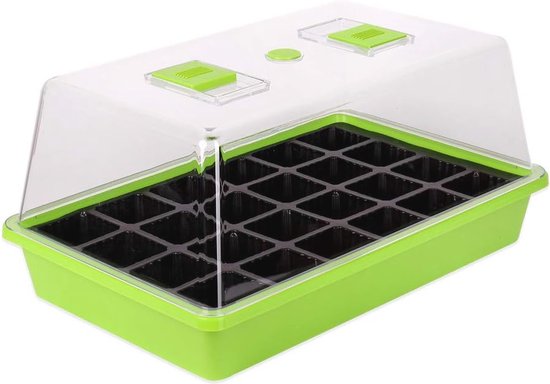 Mini Kweekbak Set voor Binnen met Deksel en Ventilatie - Keuze uit 1, 2 ...