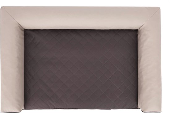 Beige XXL Hondenbed met Bruine Matras - Gezond Ligbed voor Honden ...