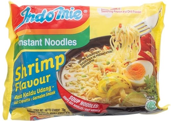 Indomie Instant Noodles Cup - Shrimp Flavour - 40 x 70g ...