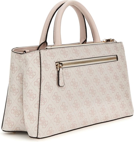 GUESS Handtas Schoudertas Eco Mietta Small Society Satchel Dove Logo ...