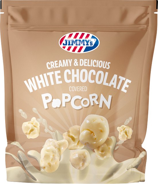 Jimmy's popcorn - White Chocolate - 12 x 120 gram | bol