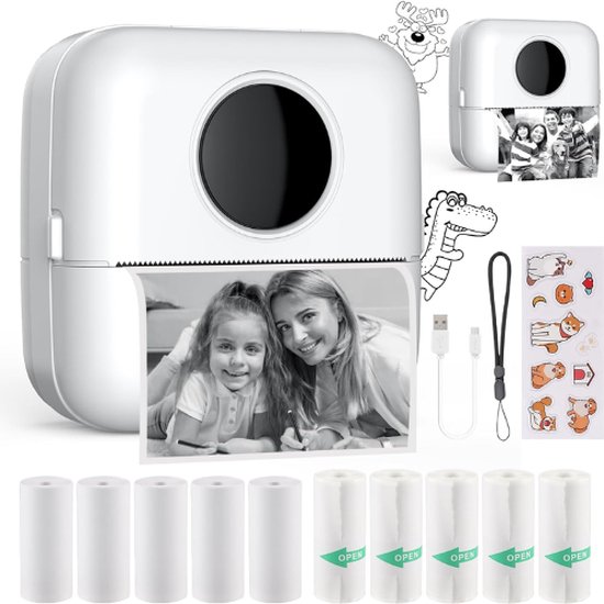 Sticker Printer voor Stickers - Mini Printer - Thermisch - Bluetooth ...