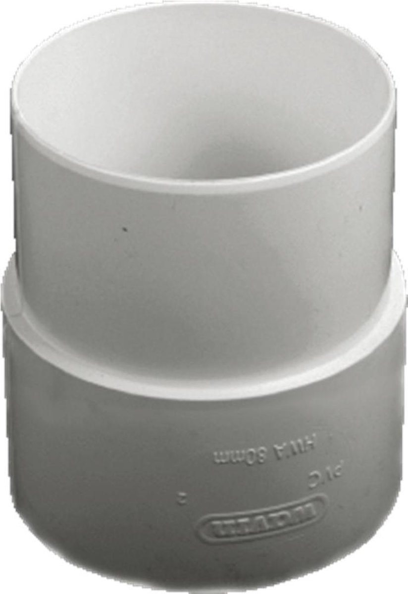Wavin HWA fitt -buis, PVC, grijs, 80mm, uitvoering trompstuk ...
