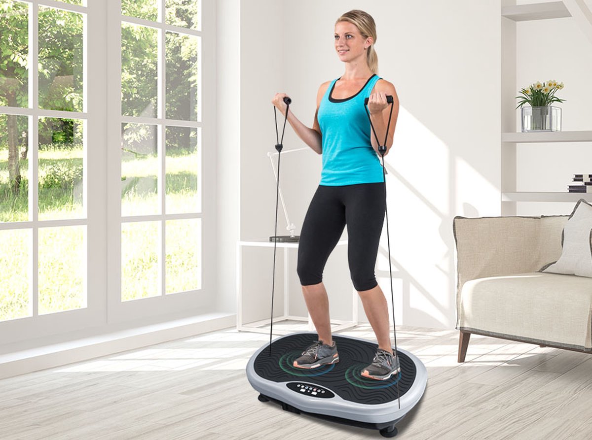 Merax 3D Professionele Trilplaat Fitness - Vibratieplaat met 2 ...