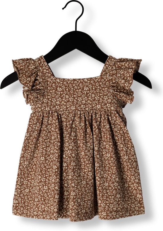 Rylee + Cru Mariposa Dress Jurken Unisex - Kleedje - Rok - Jurk - Beige - Maat 68/80 | bol