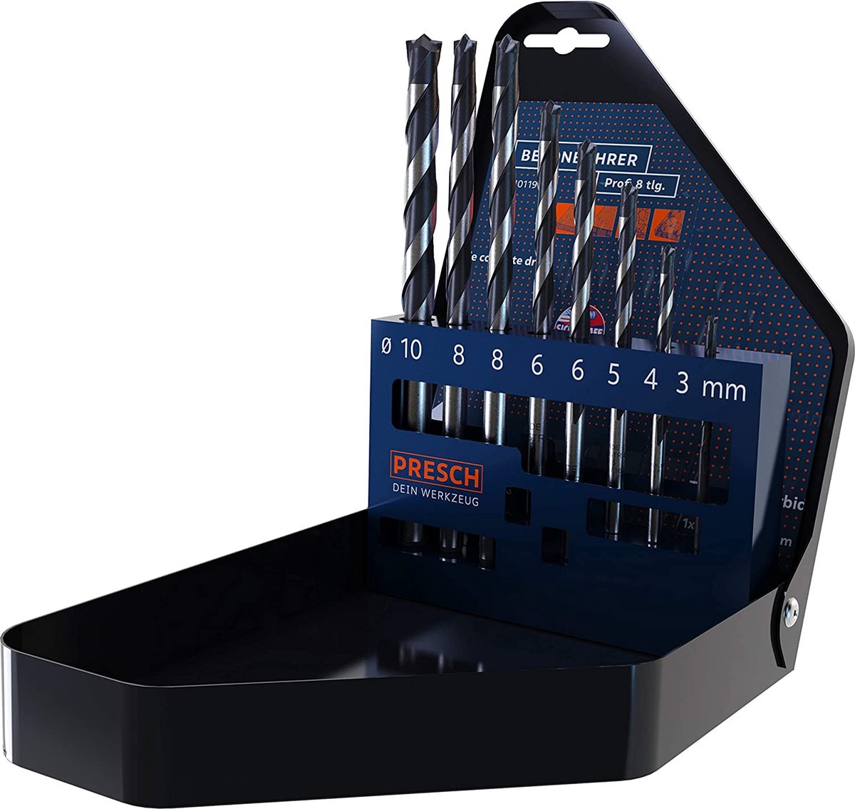 Jeu de forets à béton professionnel 8 pièces - jeu de forets hauts avec ...