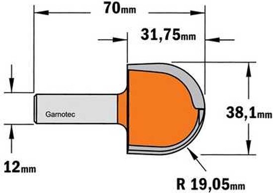 CMT - Bolle radiusfrees, HW - Snijgereedschappen | bol