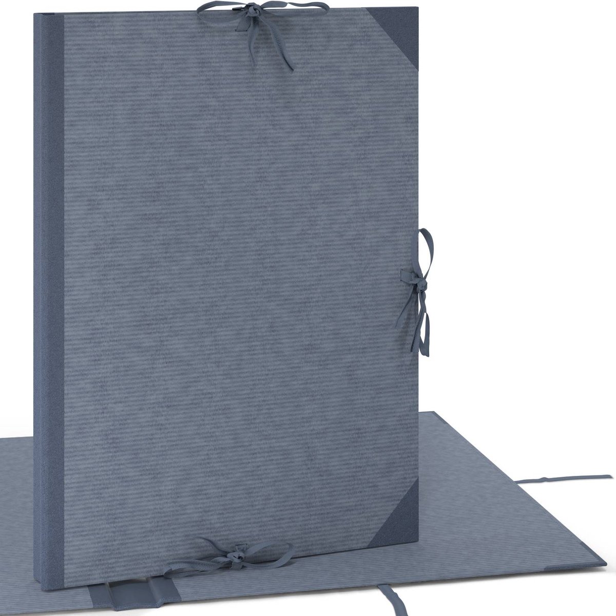 ACROPAQ Tekenmap A3+ - 32 x 45 cm, Kraft met lint, Zwart | bol.com