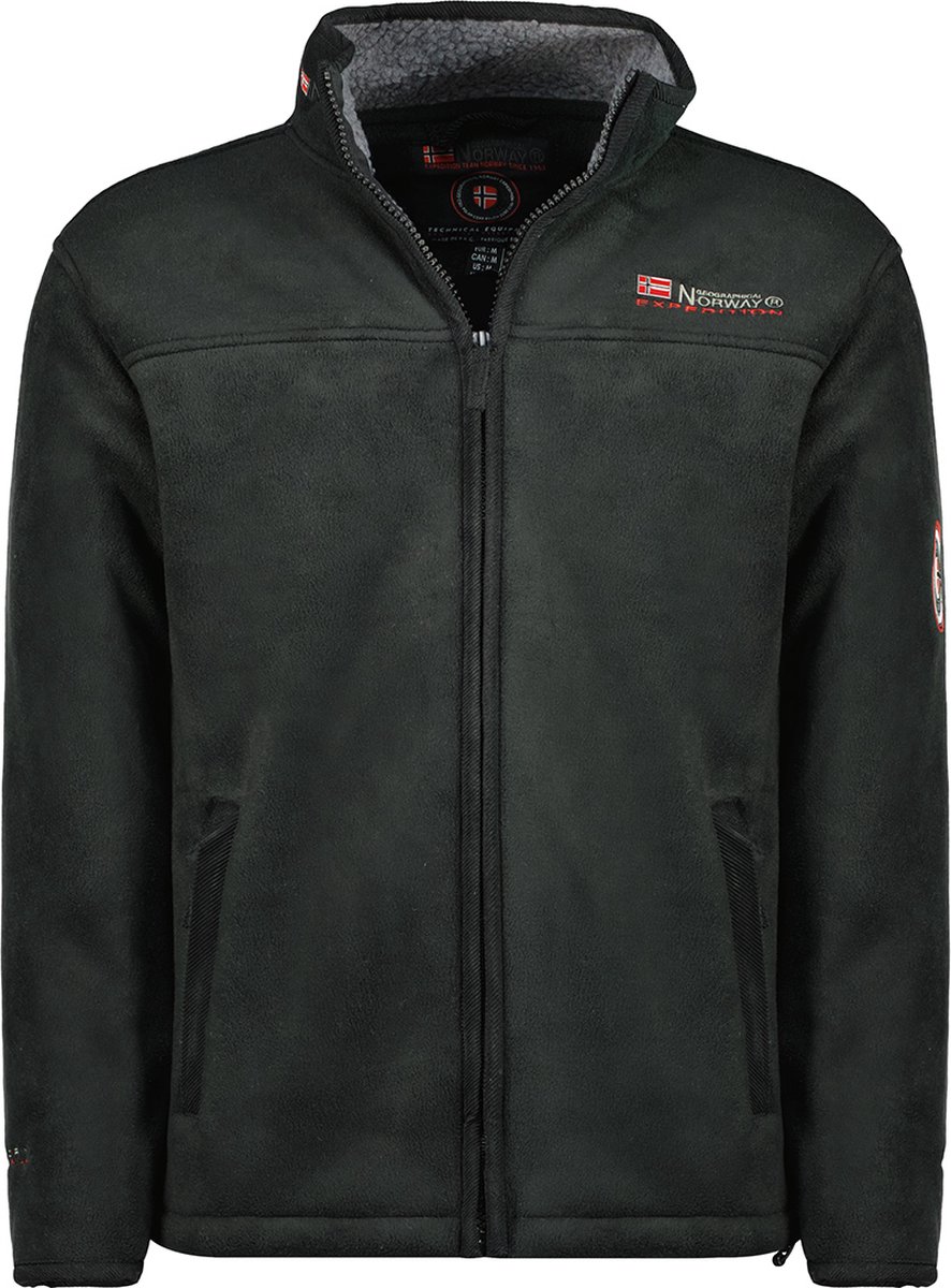Geographical Norway - Fleece - Vest - Heren - Gevoerd - Usine - Zwart ...