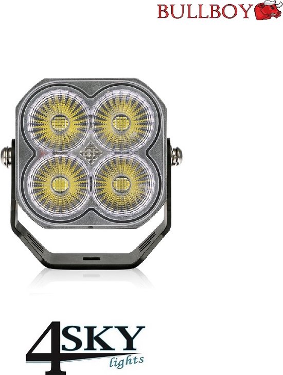 Led werklamp BULLPRO BULLY 3000 - 3800 Lumen - Drukwaterdicht IP69K | bol