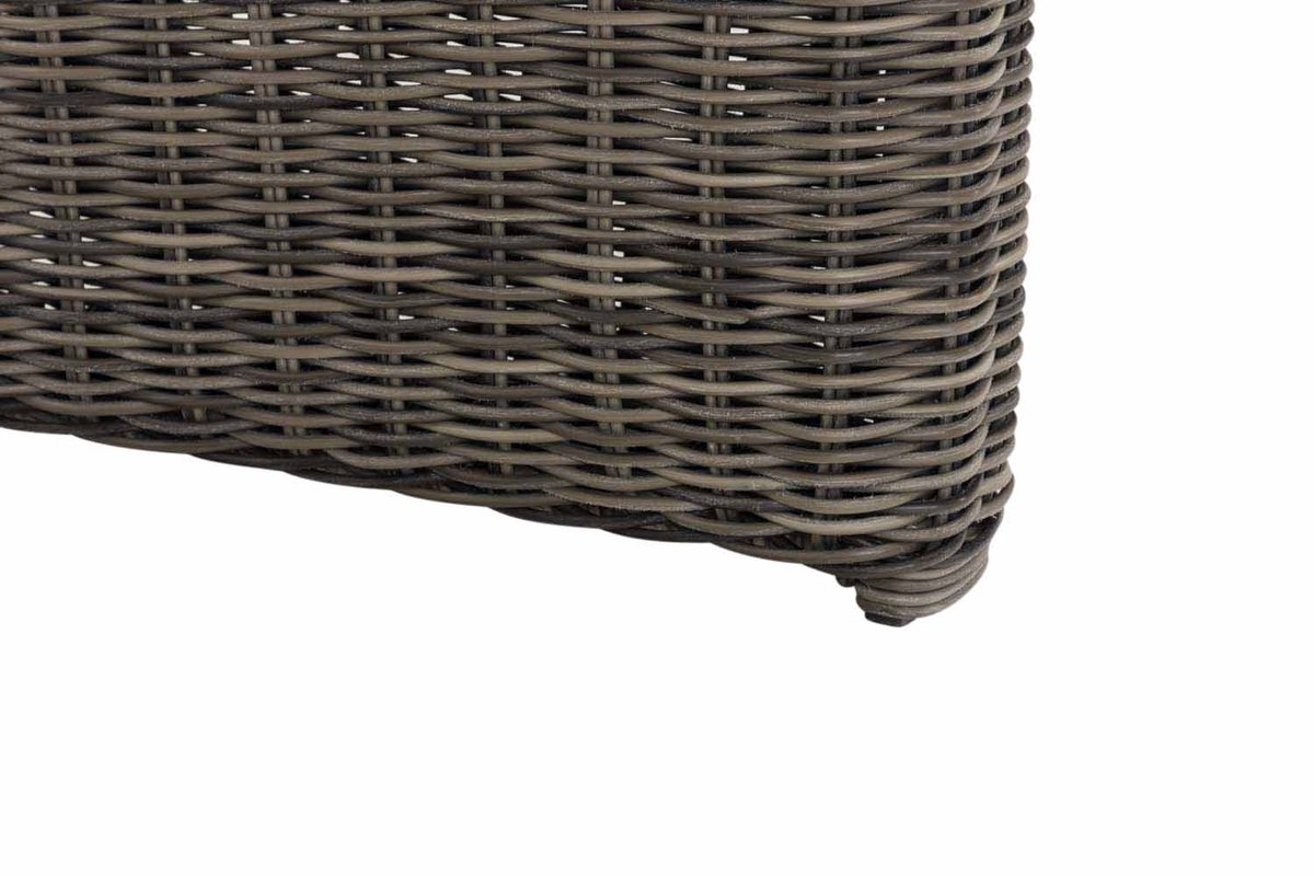 Glastafel deluxe - Tuintafel rotan wicker - Eettafel - Buitentafel ...