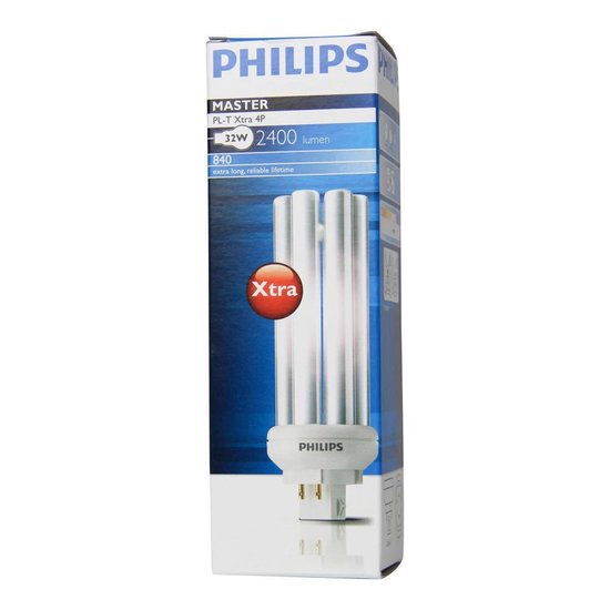 Philips MASTER PL-T Xtra 32W - 840 Koel Wit | 4 Pin | bol