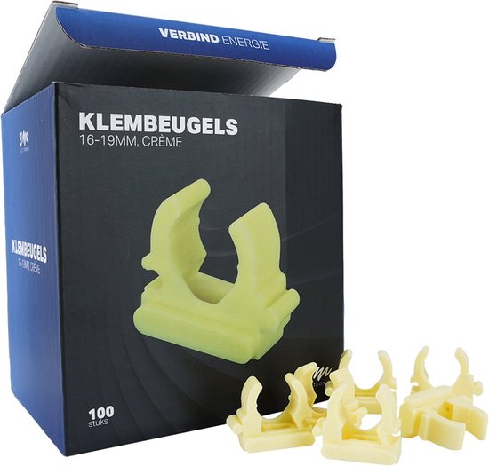 EMhub klembeugel 16 - 19mm - crème per 100 stuks | bol.com