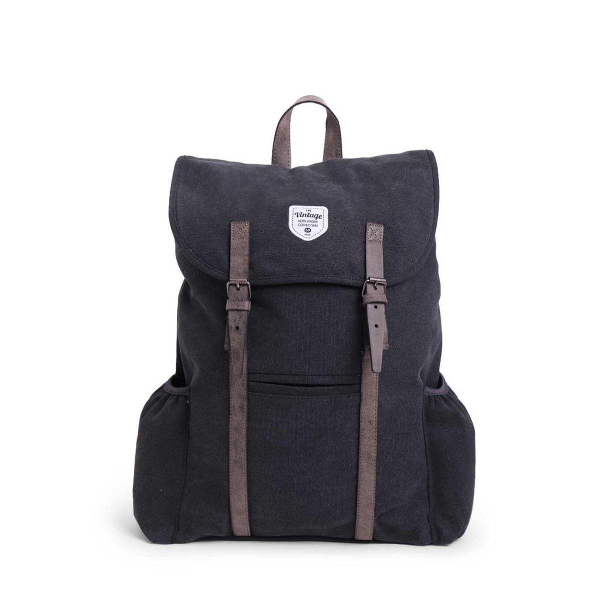 Norlander Vintage Canvas Rugzak Adventurer Zwart | bol.com