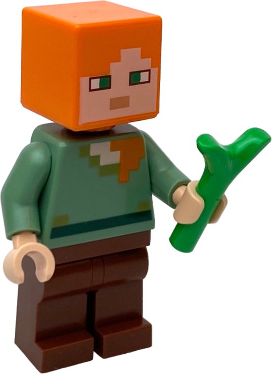 LEGO Minecraft Alex Minifigure - min017 (30432) - Speelgoedbazaar.nl