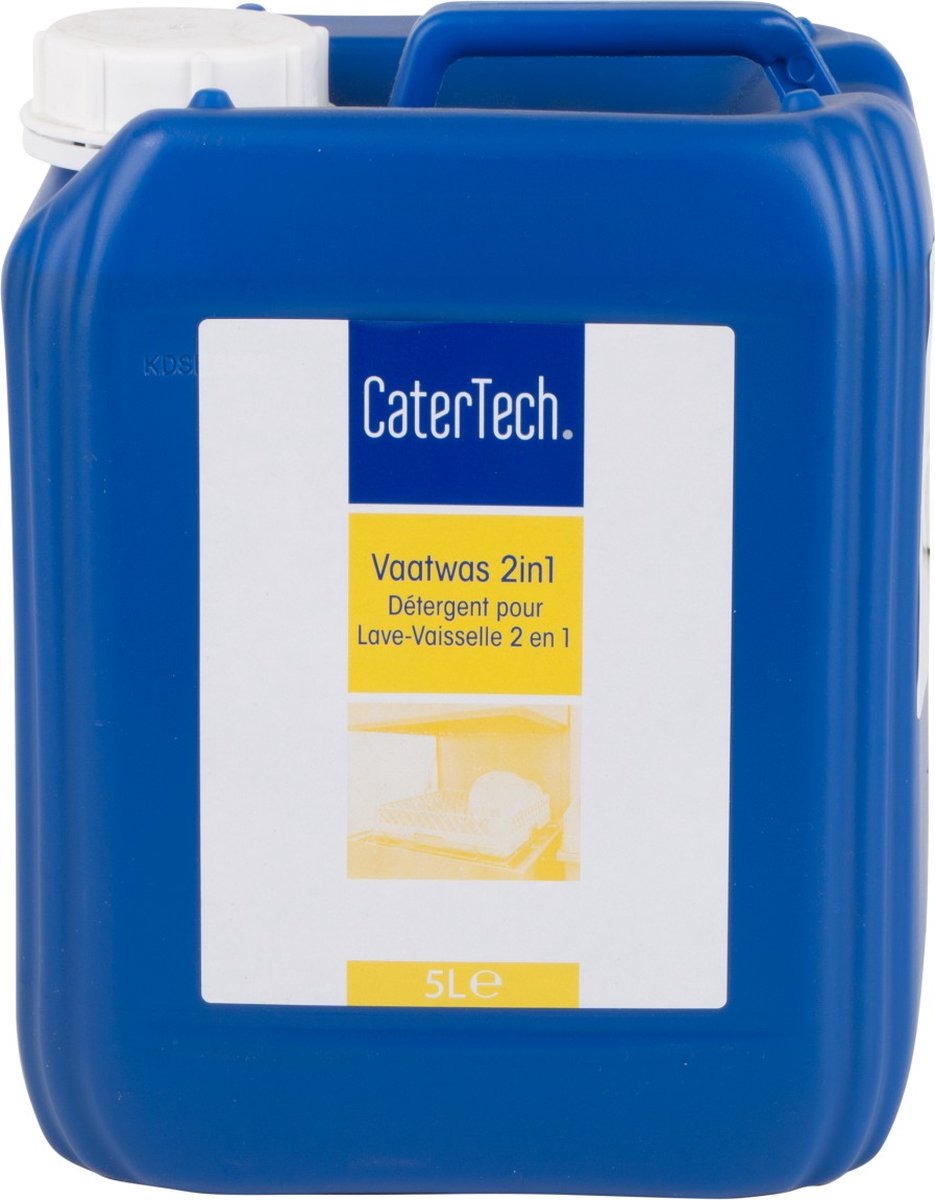 CaterTech. Vaatwasmiddel vloeibaar 2 in 1 - Fles 5 liter | bol