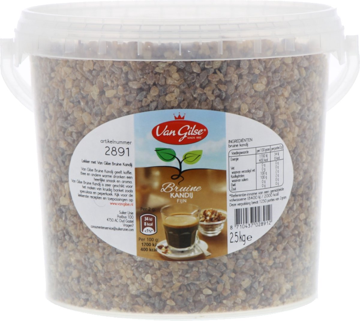 Van Gilse - Bruine Kandij Fijn - 2,5kg | bol