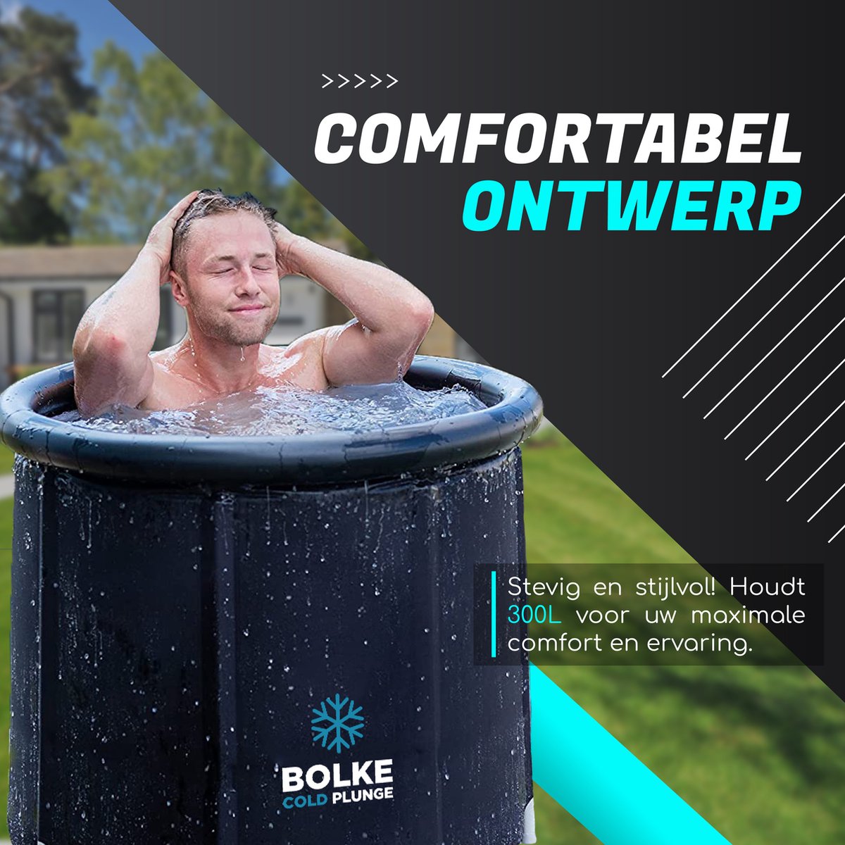 Bolke® ijsbad XL 300L - zitbad - ice bath - dompelbad - ijsbad ...