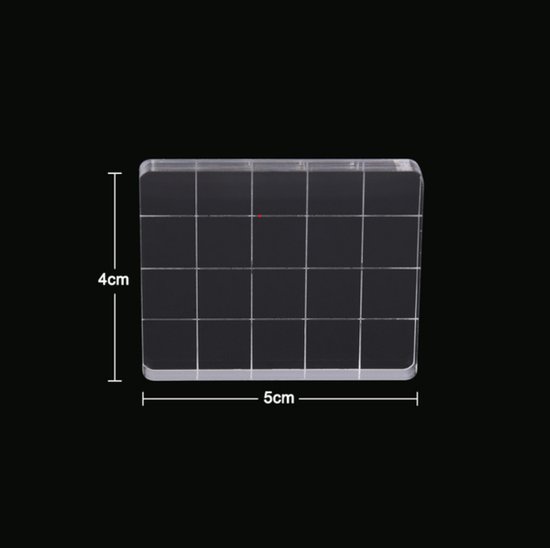 Acrylic Stempelblok 4x5 - Acrylblok Stempel - Stempelblok Voor Silicone ...