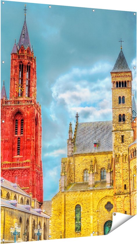 Gards Tuinposter Basiliek van Sint Servaas in Maastricht - 120x180 cm - Tuindoek -... | bol