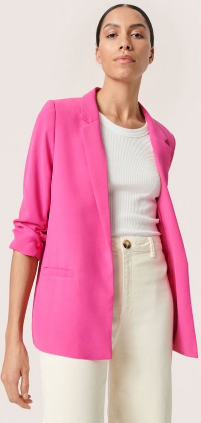 SOAKED IN LUXURY SLShirley Blazer - Fuchsia Fedora Pink | bol.com