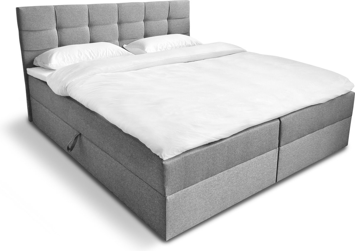 Boxspring Xpert - Boxspring met opbergruimte - Lissabon - Zwart ...