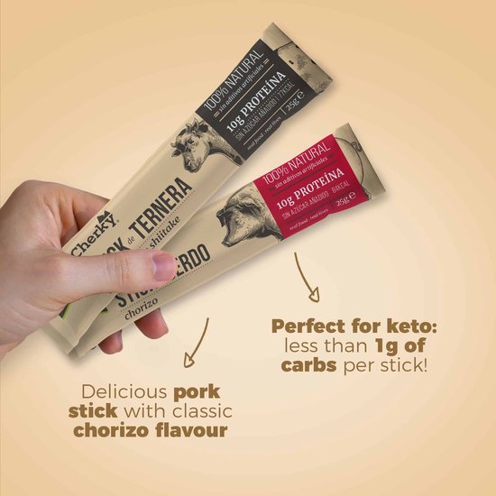 Cherky BIO Stick Cerdo Chorizo 25g x22 | bol