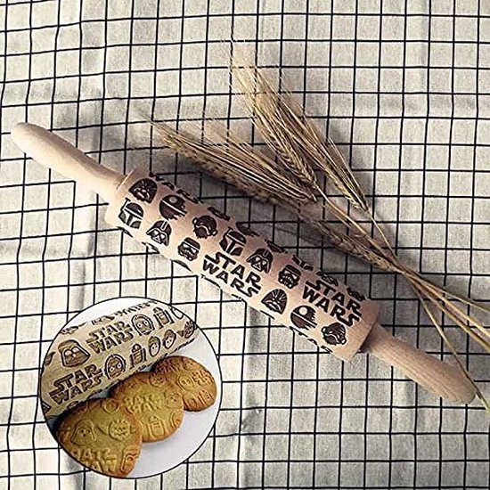 Deegroller hout – houten deegroller - rolhout | bol